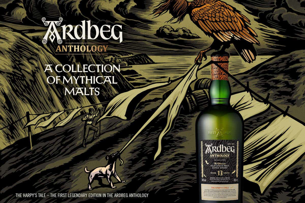 Ardbeg presenta la nuova collezione "Anthology" con il whisky The Harpy ...