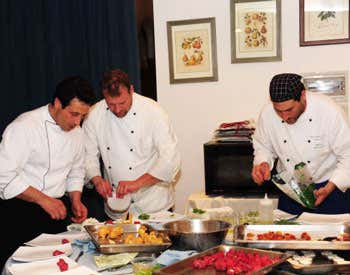 Cucina molecolare? ...No grazie! Cena a otto mani al Borgo di Sutri ...