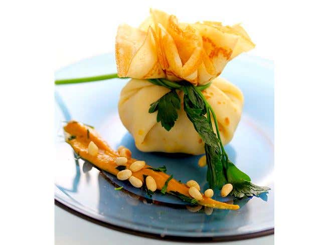 Saccottini con mozzarella di bufala e prosciutto - Italia a Tavola