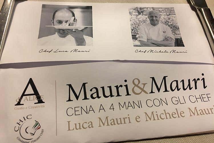 A di Alice, una cena firmata Mauri&Mauri Dal mare di Michele alla terra ...